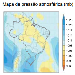 Questão Analise a imagem de satélite meteorológico e os mapas de ...