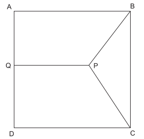Questão Considere um quadrado ABCD cuja medida dos lados é 1dm. Seja P ...