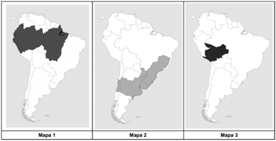 Questão Analise os mapas apresentados a seguir.BID-INTAL-IIRSA. 10 años ...