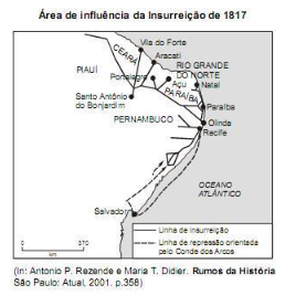 Questão Observe o mapa.O mapa e o conhecimento histórico permitem ...