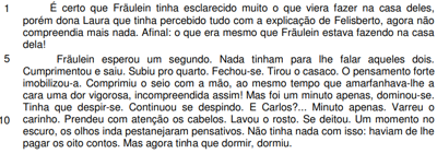 Questão TEXTO 4In: ANDRADE, Mario de. Amar, verbo intransitivo. Agir ...