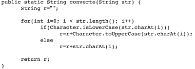 Questão Um método Java, chamado converte, deve receber uma string (str ...