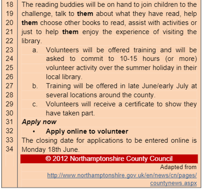 Questão The best definition for ‘volunteer’ in the sentence ‘Apply ...