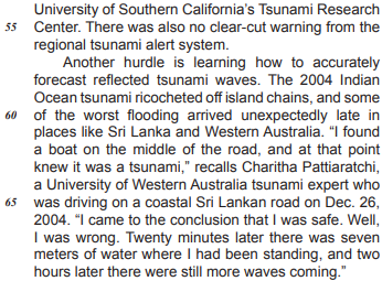 Questão Tsunami science: advances since the 2004 indian ocean tragedyIn ...