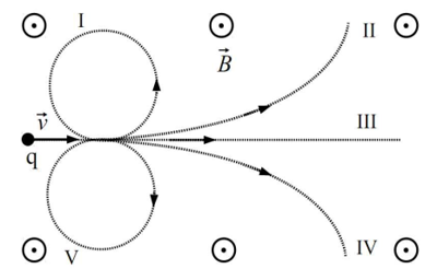 Questão A figura abaixo representa um campo magnético e uniforme de ...
