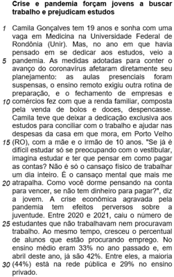 Questão Texto(Fonte adaptada: https://jota.info> Acesso em 18 de agosto ...